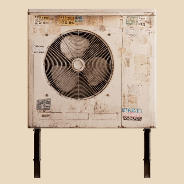 3D Air Conditioning Unit - Old model - TurboSquid 2021357