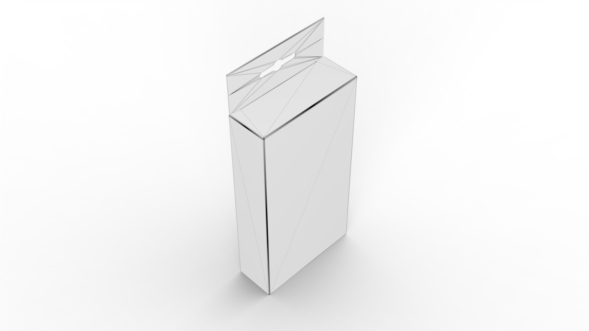 Packaging Box With Hang Hole 80x30x150mm 3D Model - TurboSquid 2227404