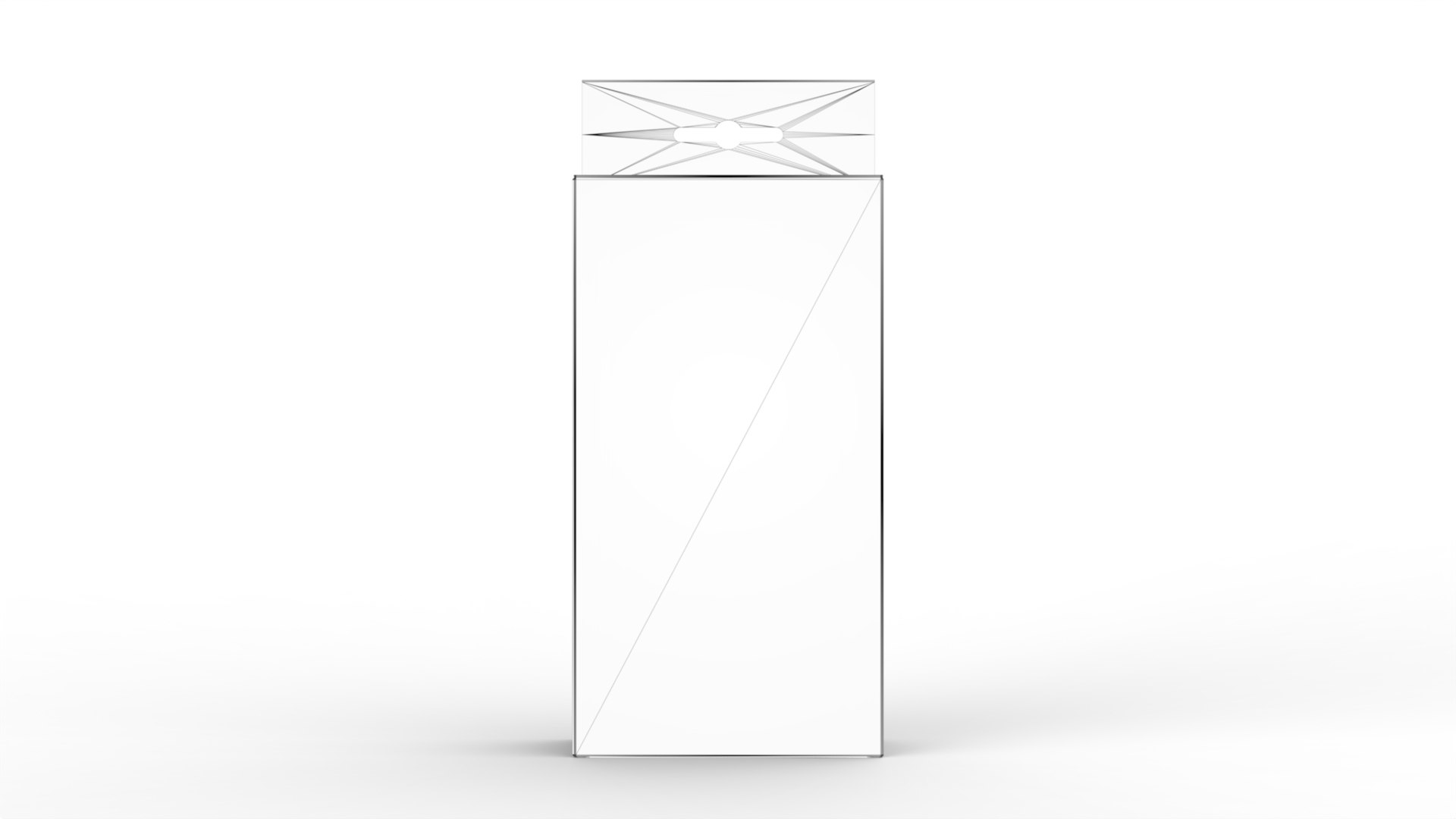 Packaging Box With Hang Hole 80x30x150mm 3D Model - TurboSquid 2227404