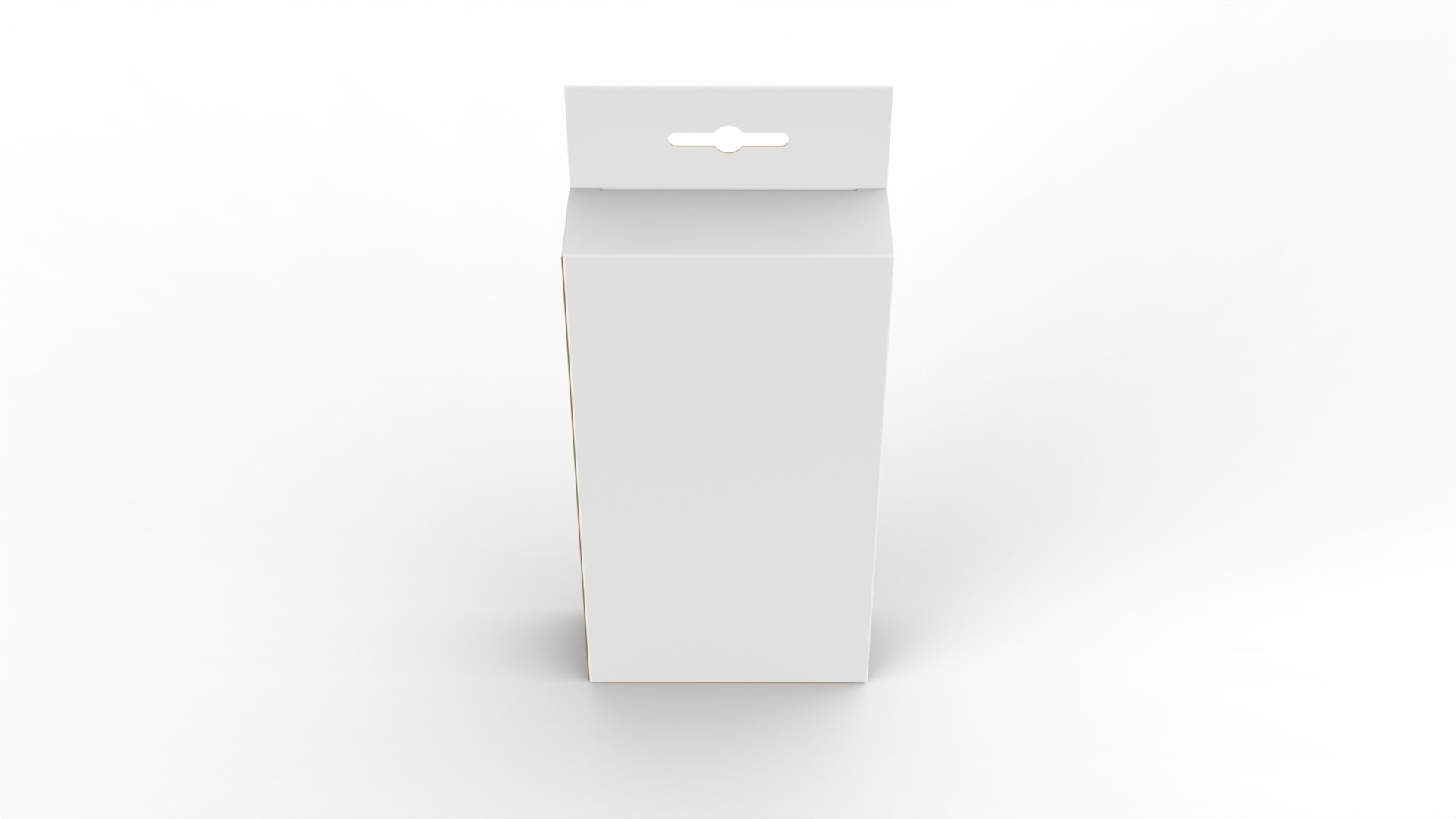 Packaging Box With Hang Hole 80x30x150mm 3D Model - TurboSquid 2227404