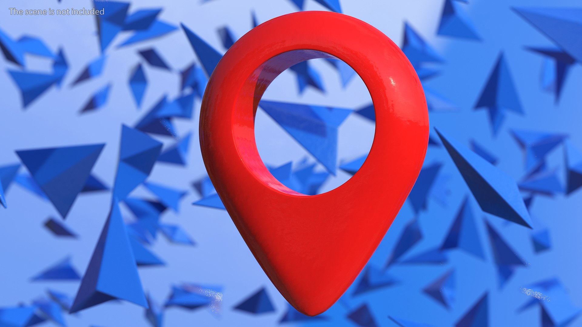3D Red Pointer Maps Symbol - TurboSquid 1693130