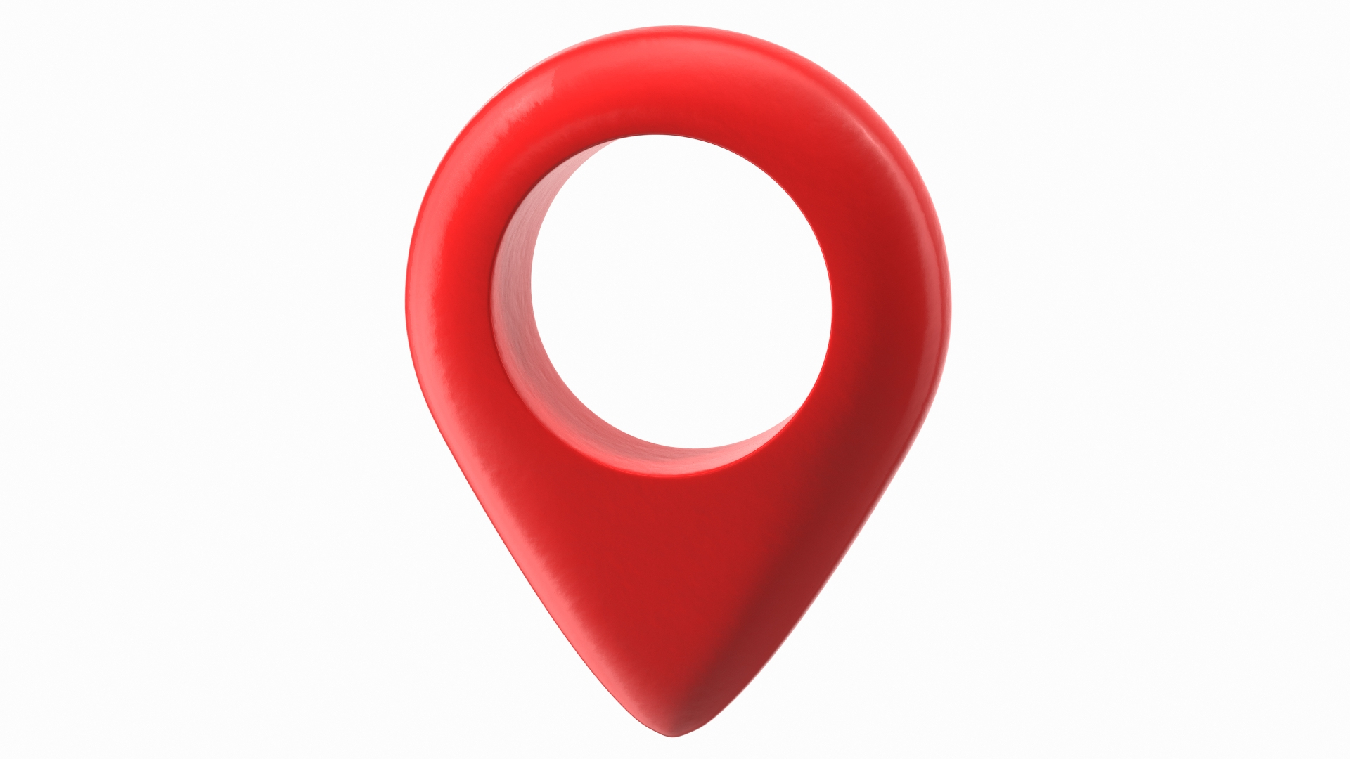3D red pointer maps symbol - TurboSquid 1693130