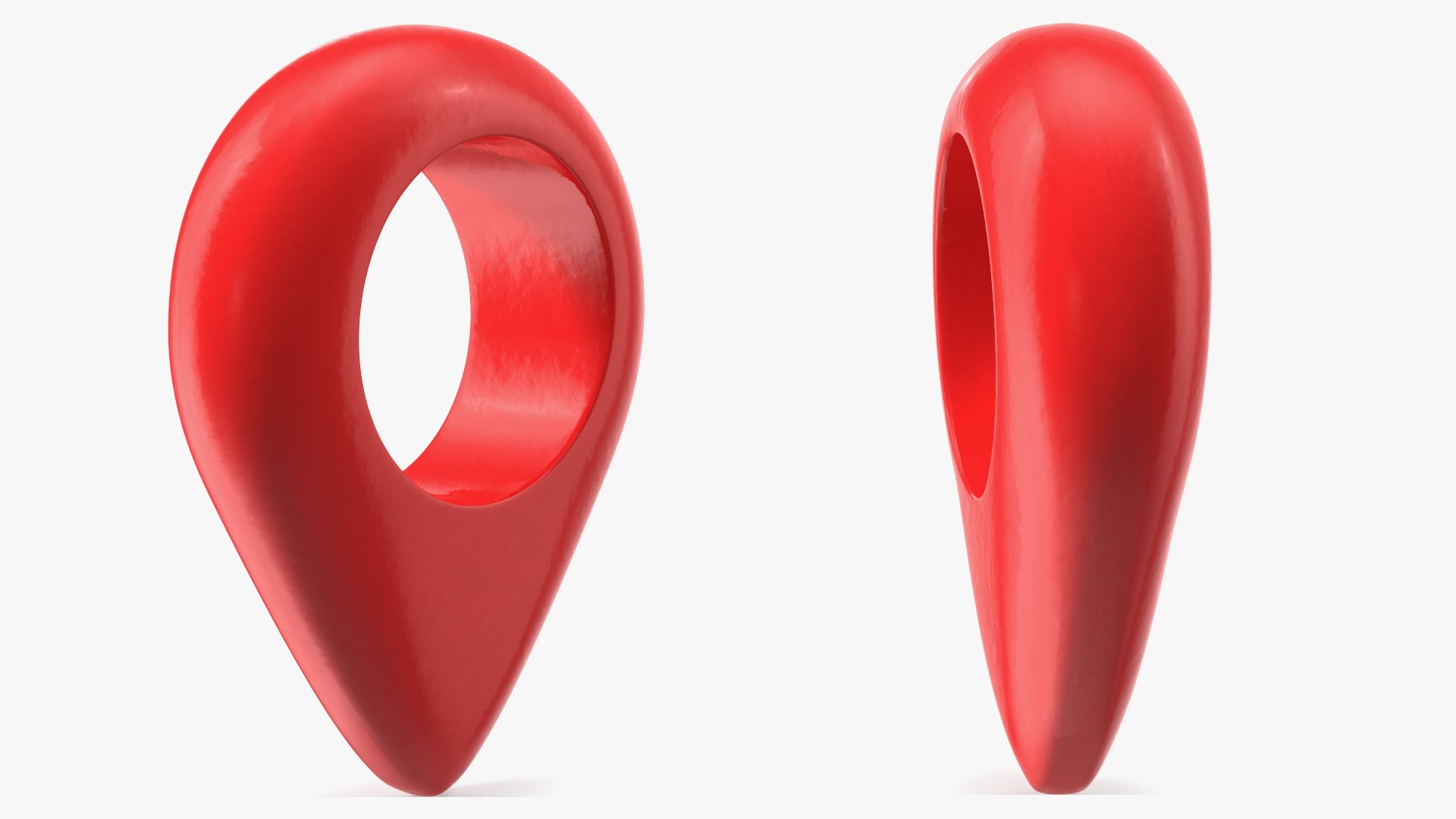 3D Red Pointer Maps Symbol - TurboSquid 1693130