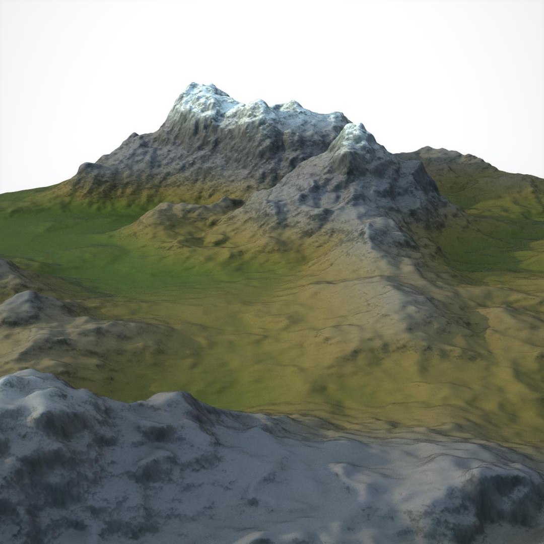 Mountain Terrain 3d Model