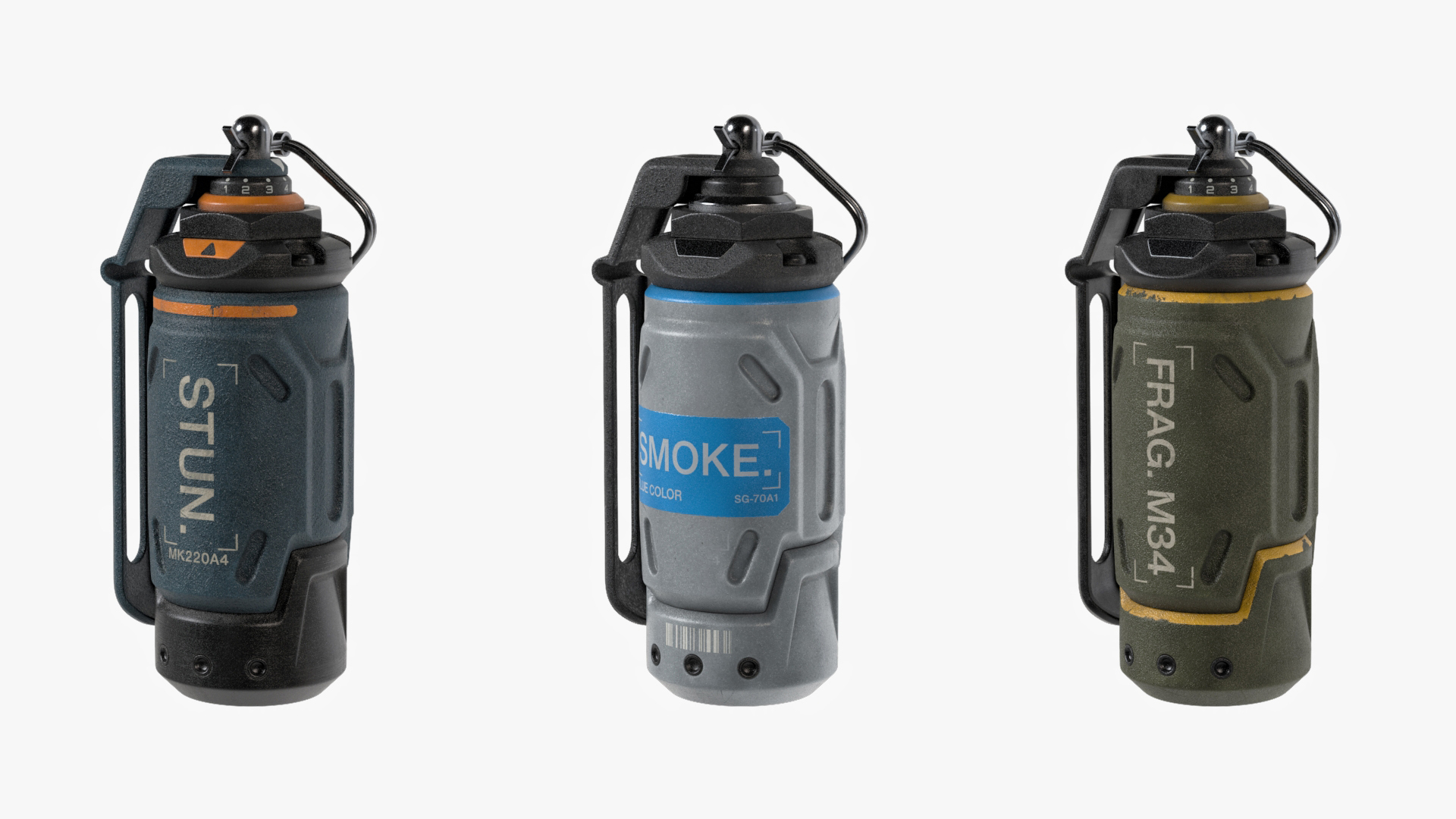 3D Sci Fi Grenade Concept - TurboSquid 2061359