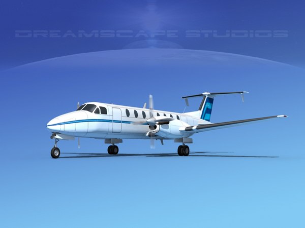 beechcraft 1900c 3d model