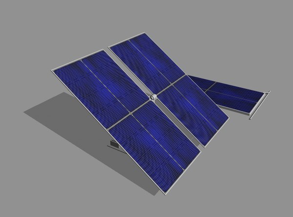 3d model solar panel