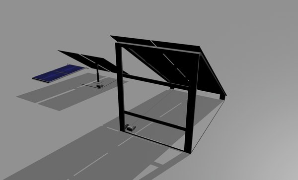 3d model solar panel