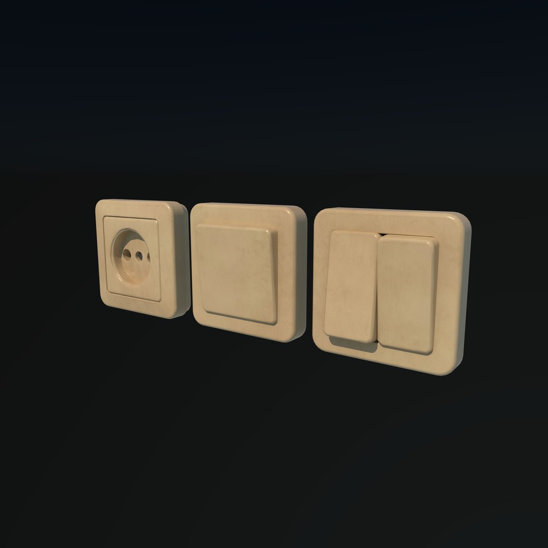 Realistic Light Switch 3D Model 3D Model - TurboSquid 2332401