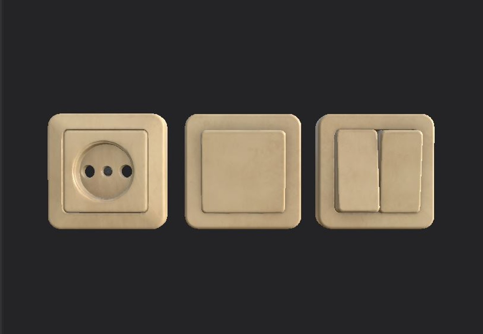 Realistic Light Switch 3D Model 3D Model - TurboSquid 2332401