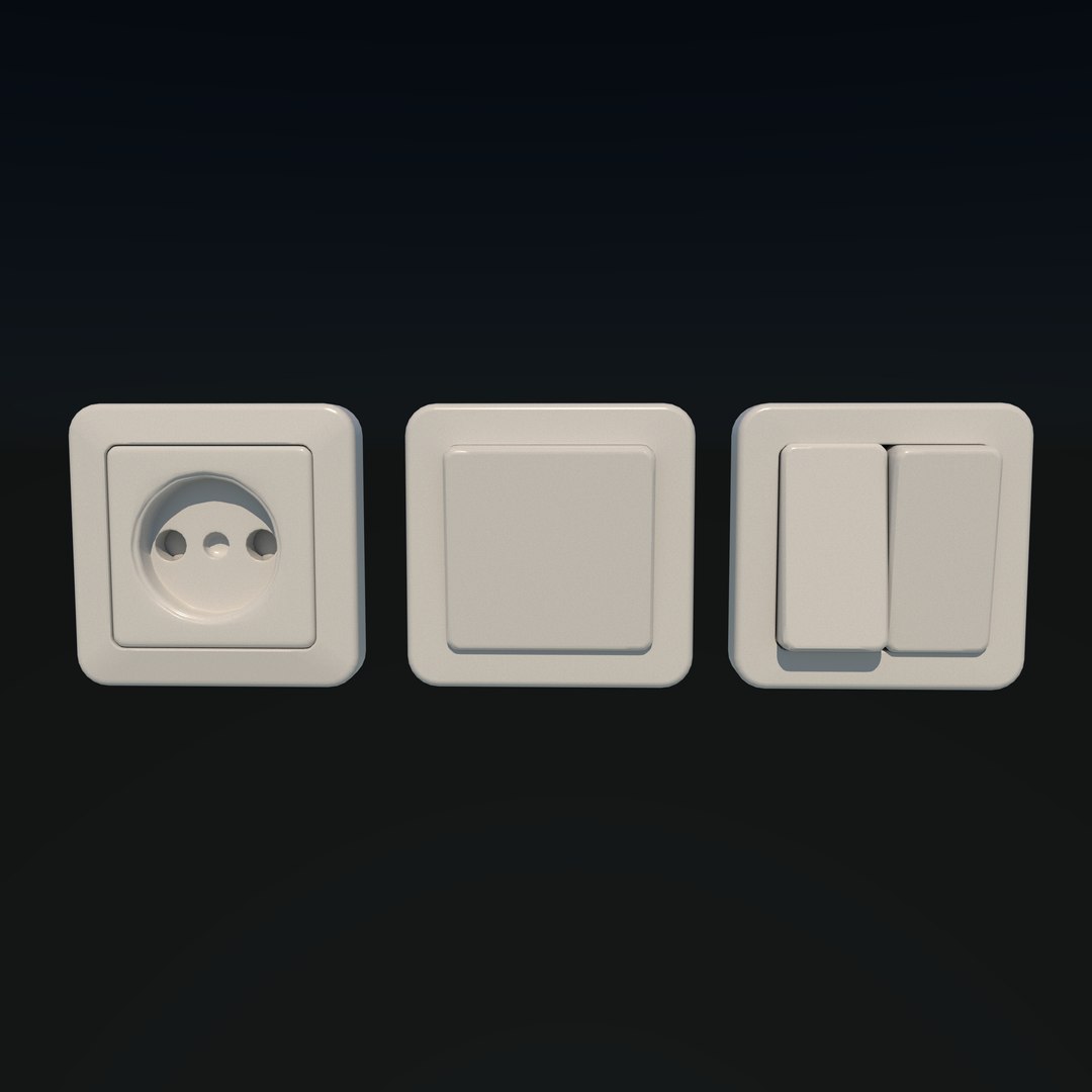 Realistic Light Switch 3D Model 3D Model - TurboSquid 2332401