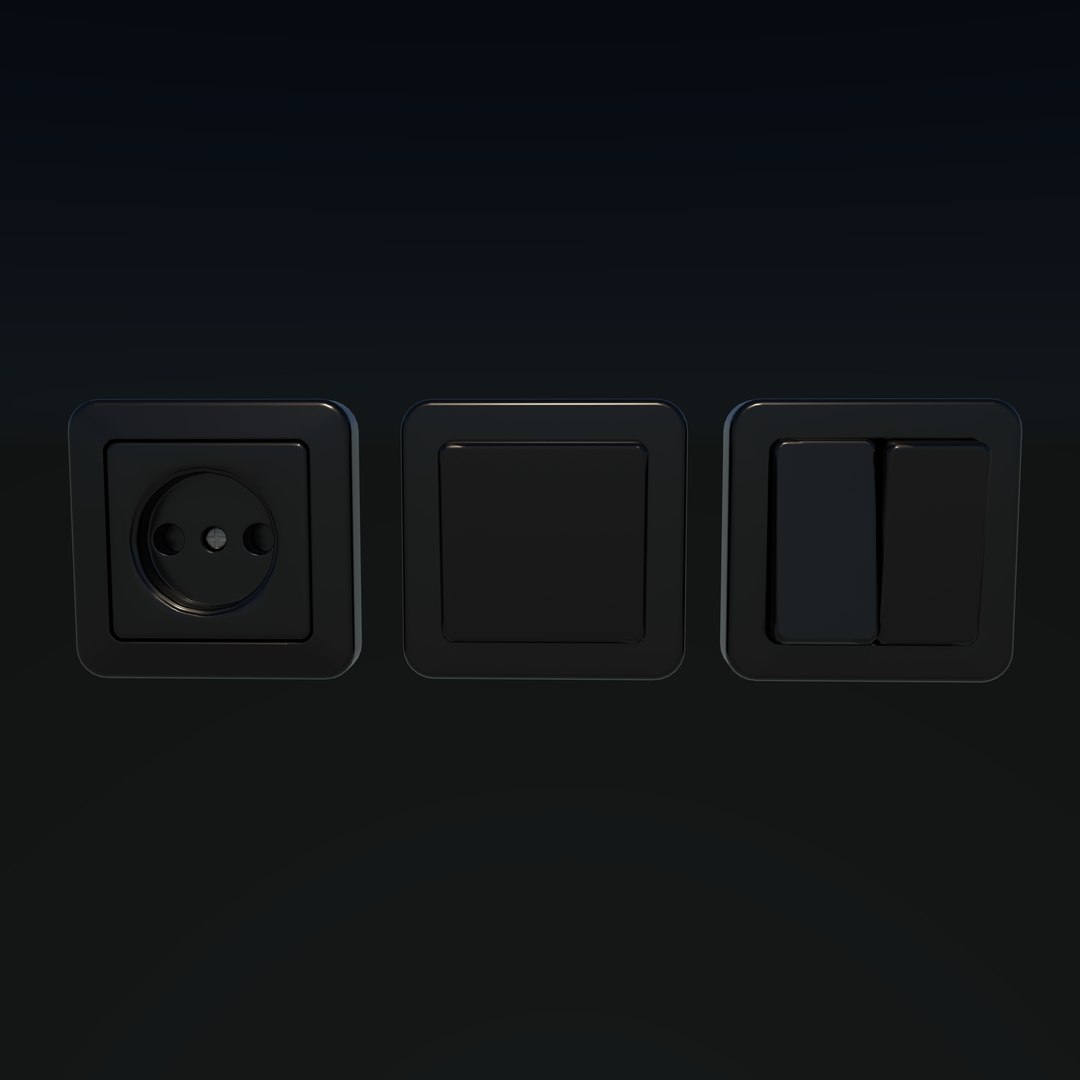Realistic Light Switch 3D Model 3D Model - TurboSquid 2332401