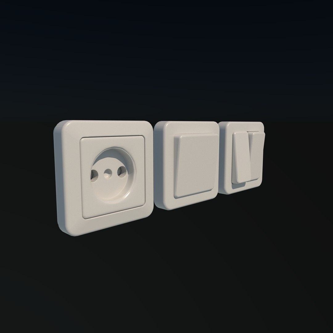 Realistic Light Switch 3D Model 3D Model - TurboSquid 2332401