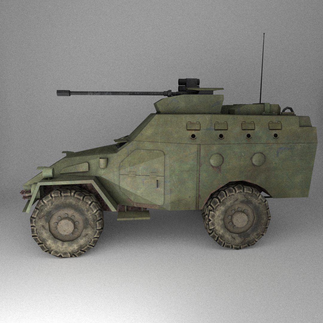 3d Armoured Apc Model