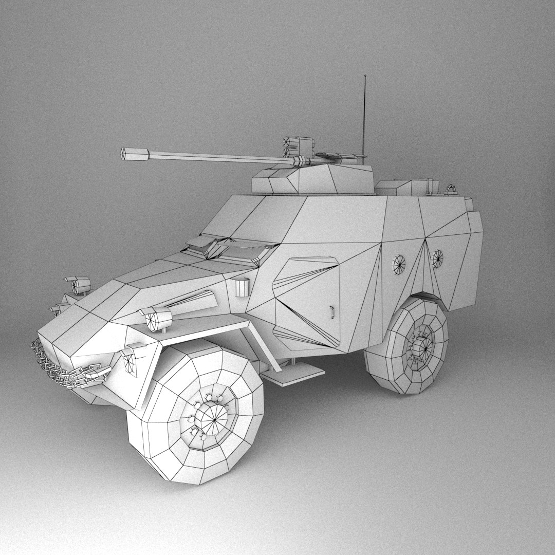 3d Armoured Apc Model