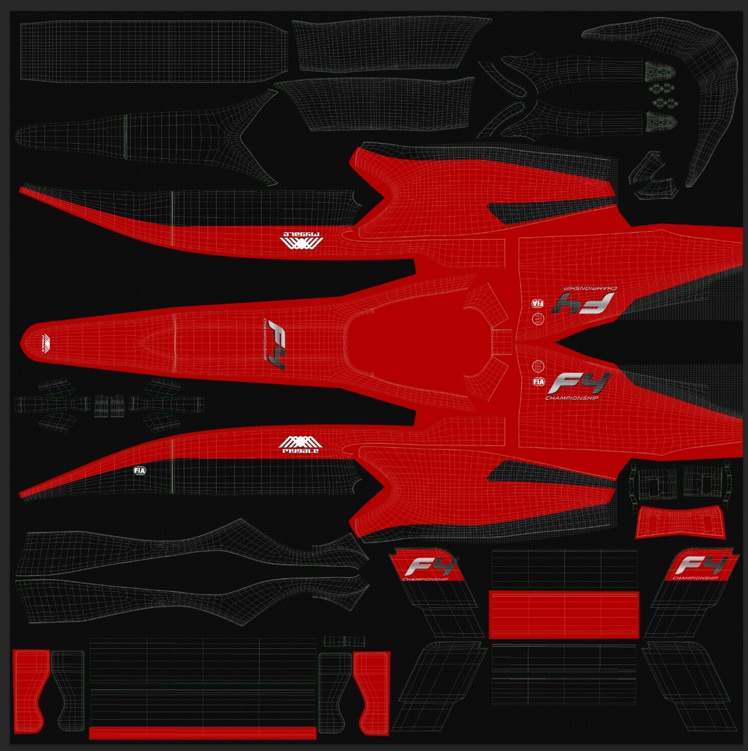 3D F4 Mygale 2024 Template - TurboSquid 2283881