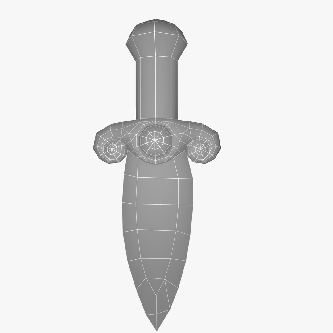 Cartoon Sword 3d Model