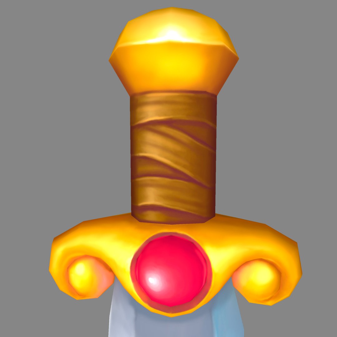 Cartoon Sword 3d Model