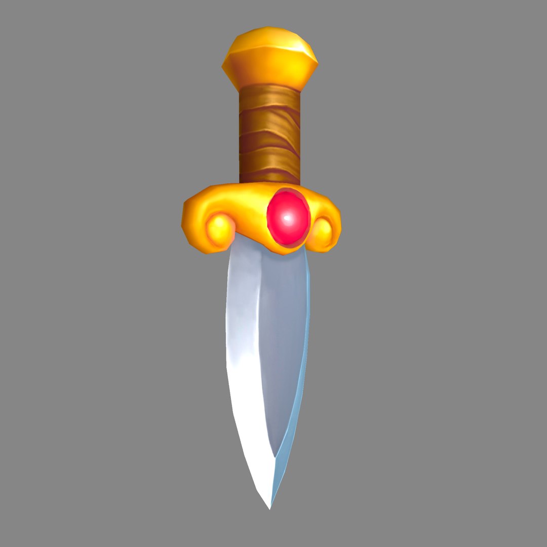 Cartoon Sword 3d Model