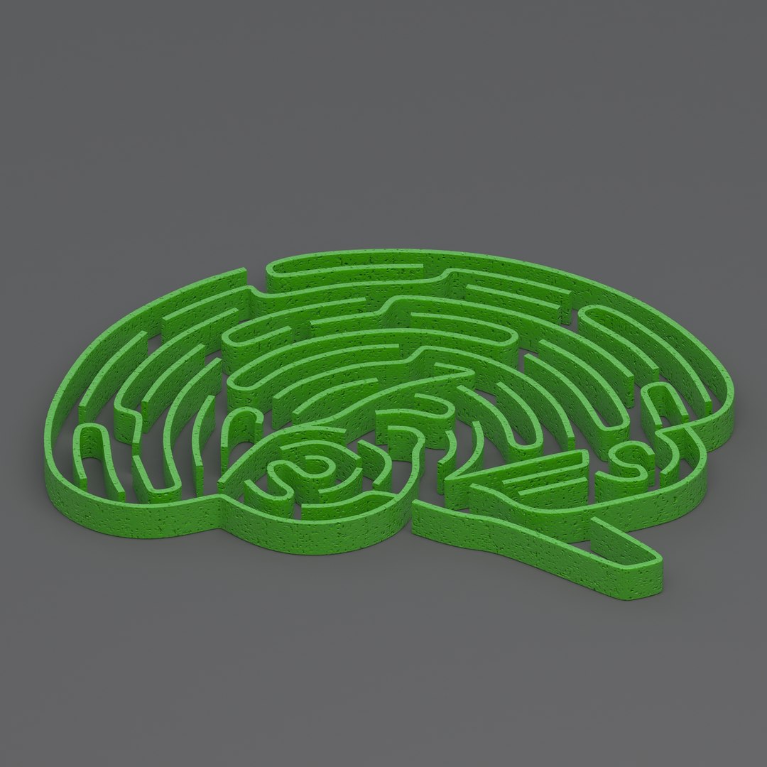 3D Model Green Brain Maze - TurboSquid 2266972