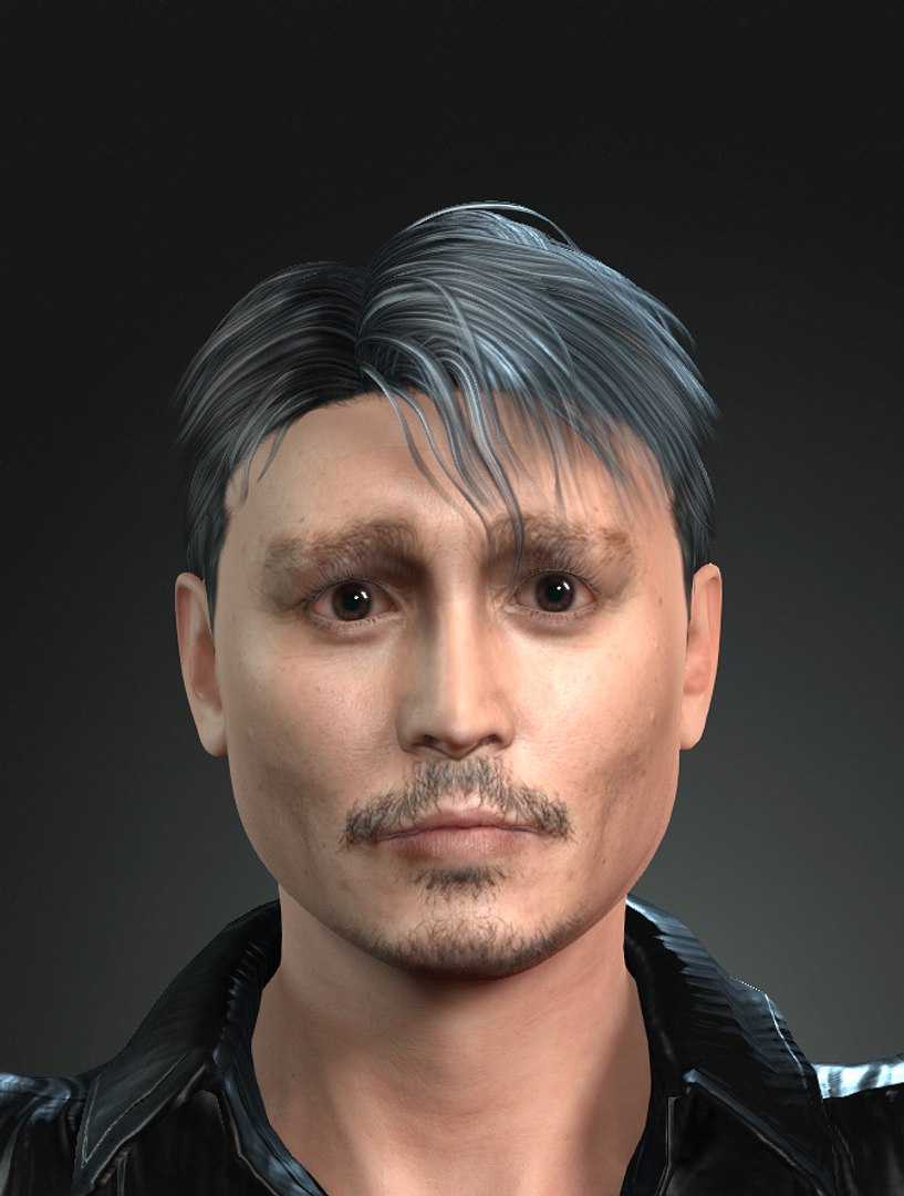 Johnny Depp 2 Character Design Model - TurboSquid 1552992