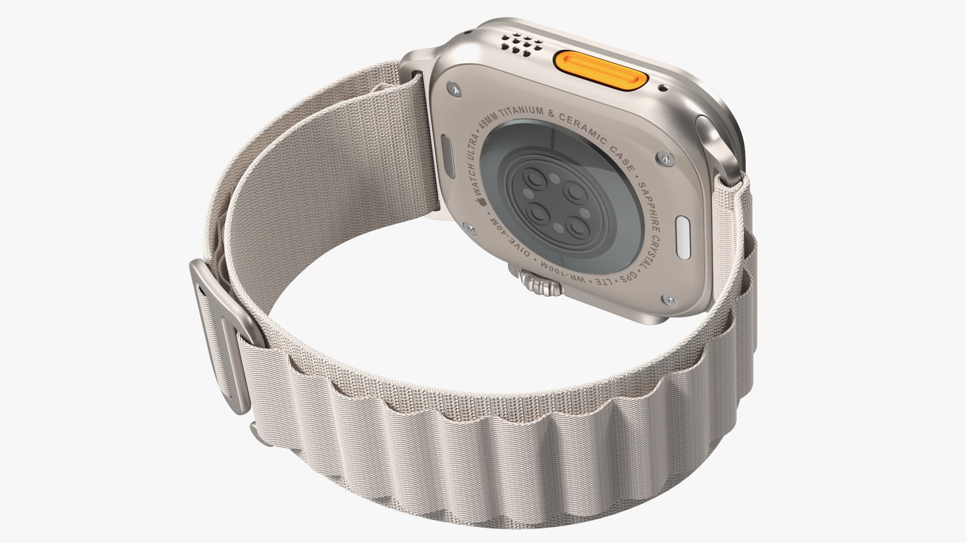 Apple Watch Ultra Alpine Loop Starlight 3D model - TurboSquid 1984134