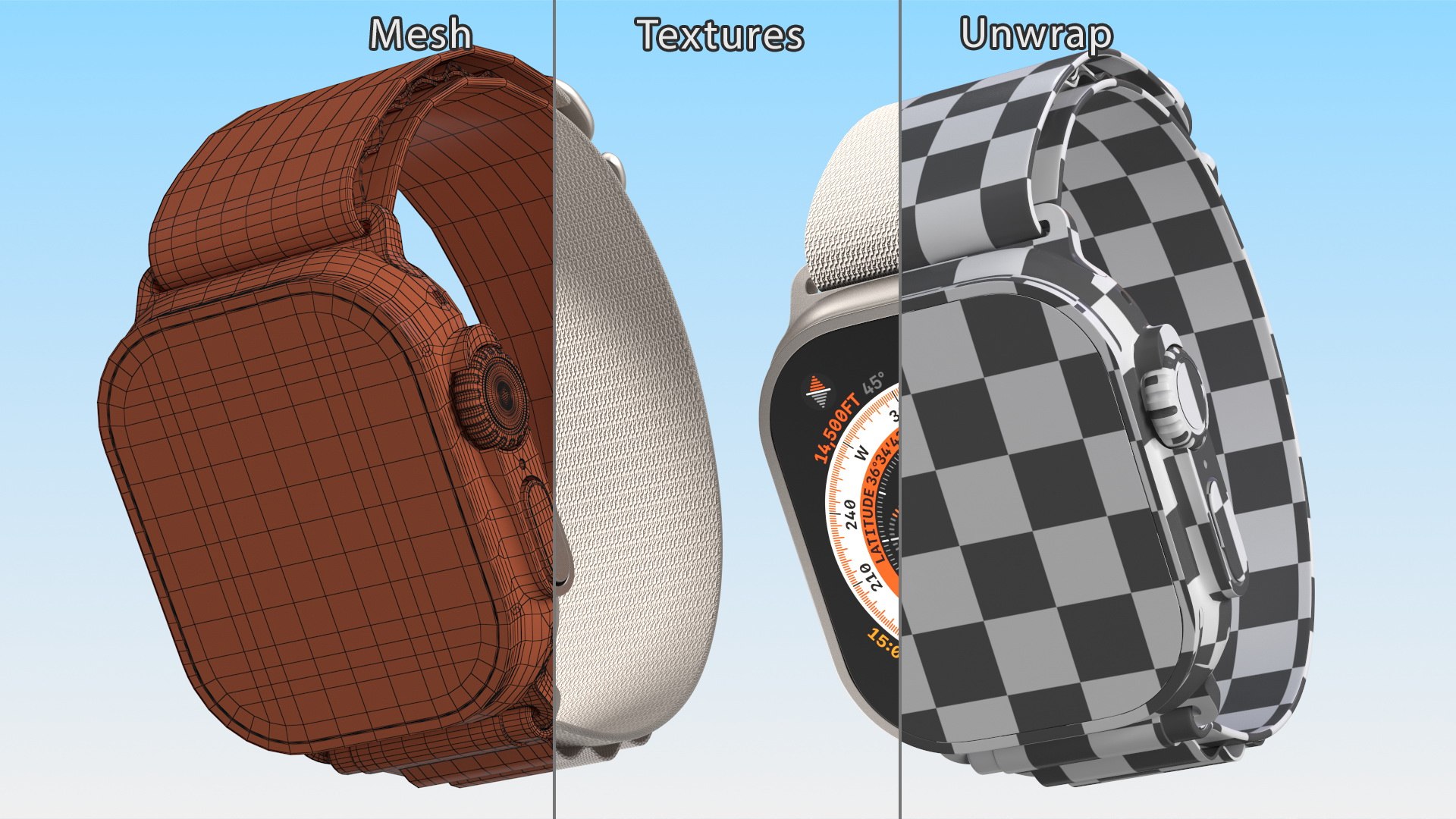 Apple Watch Ultra Alpine Loop Starlight 3D model - TurboSquid 1984134