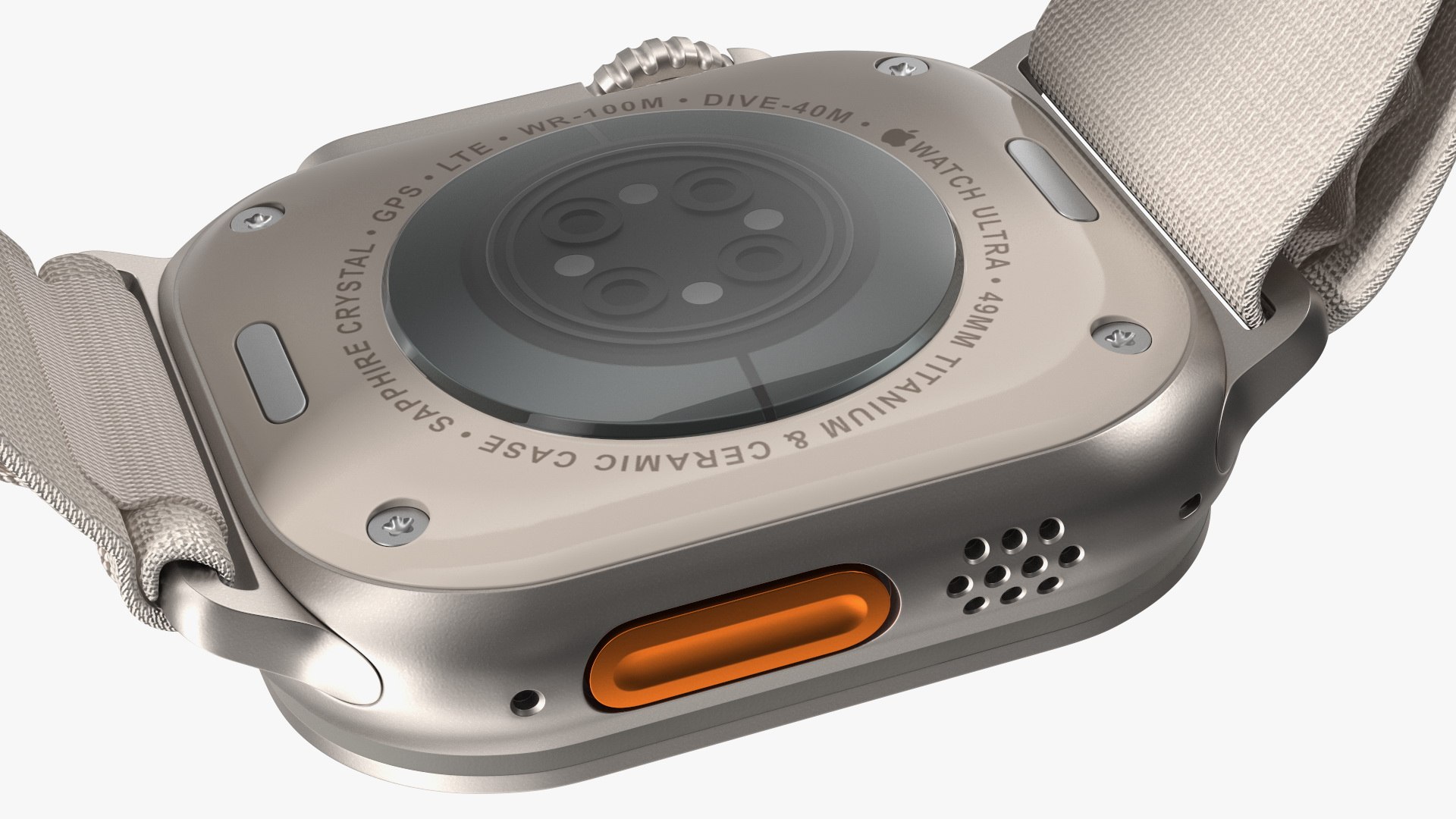 Apple Watch Ultra Alpine Loop Starlight 3D model - TurboSquid 1984134