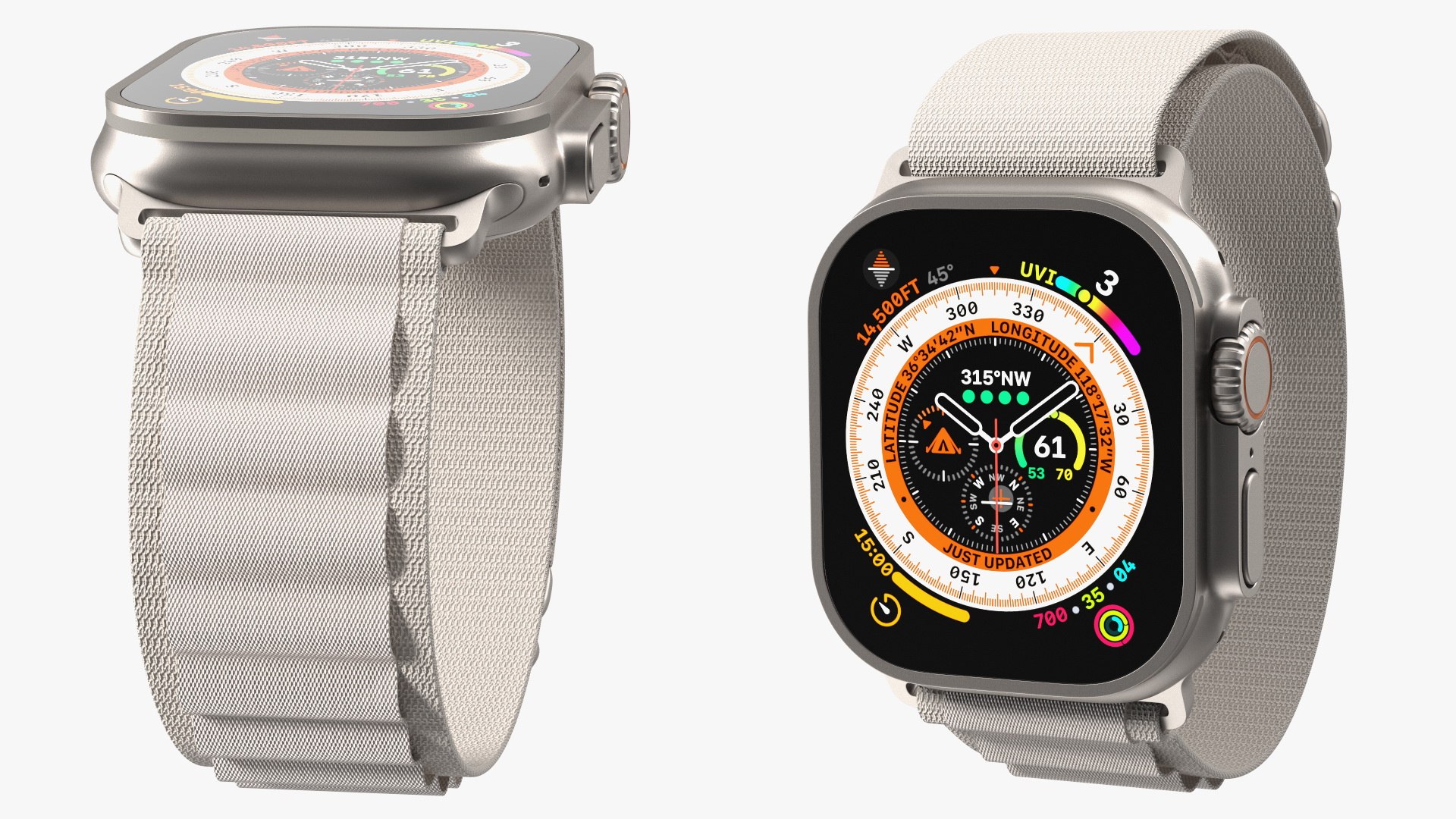 Apple Watch Ultra Alpine Loop Starlight 3D model - TurboSquid 1984134
