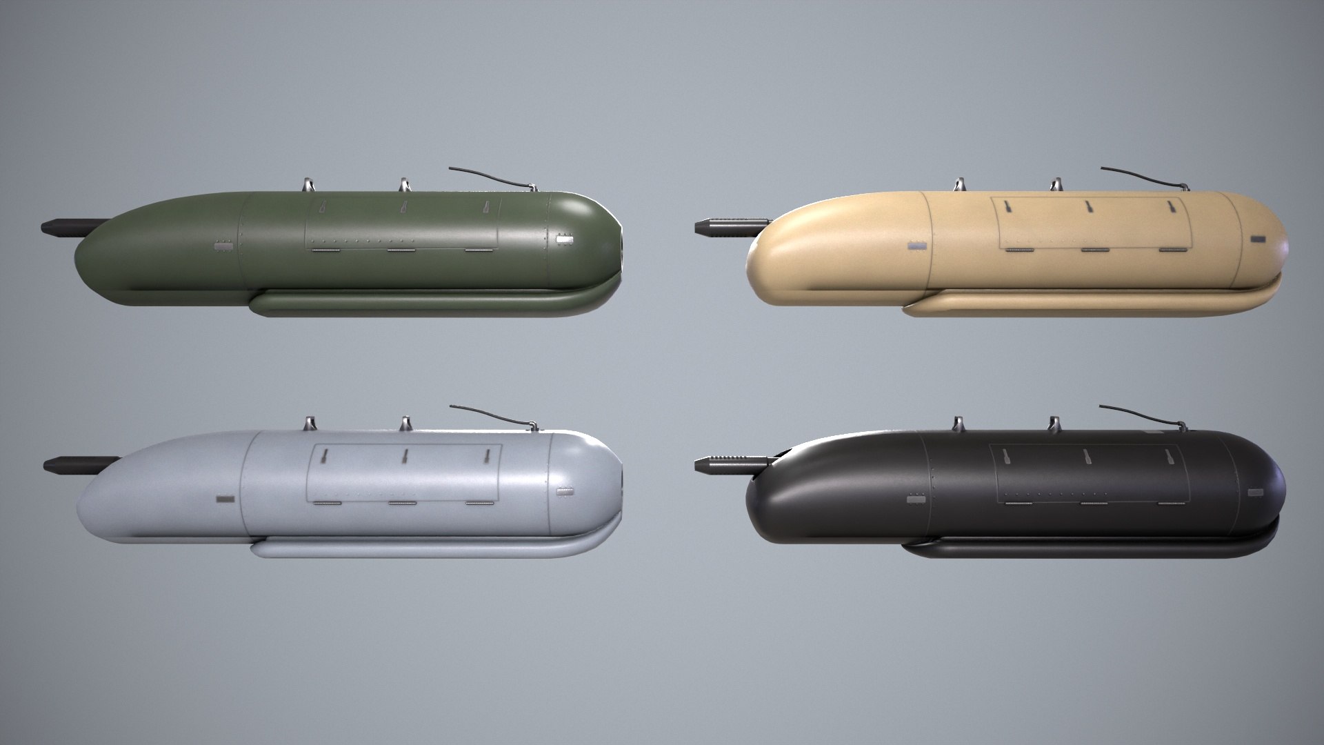 FN Herstal HMP400LC Machine Gun Pod 3D Model - TurboSquid 2210833