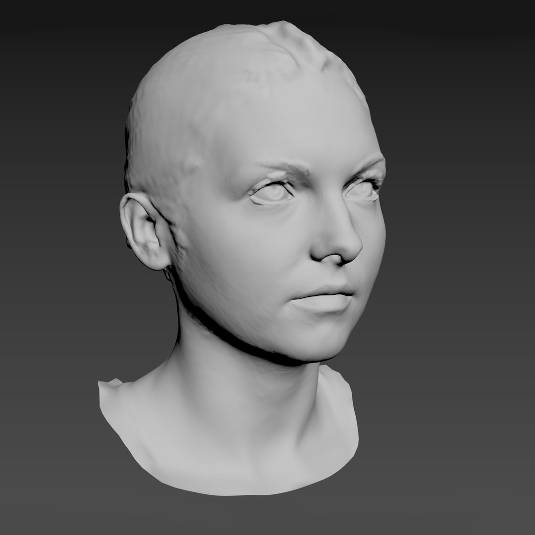 Female Face Scan 3D - TurboSquid 2104675