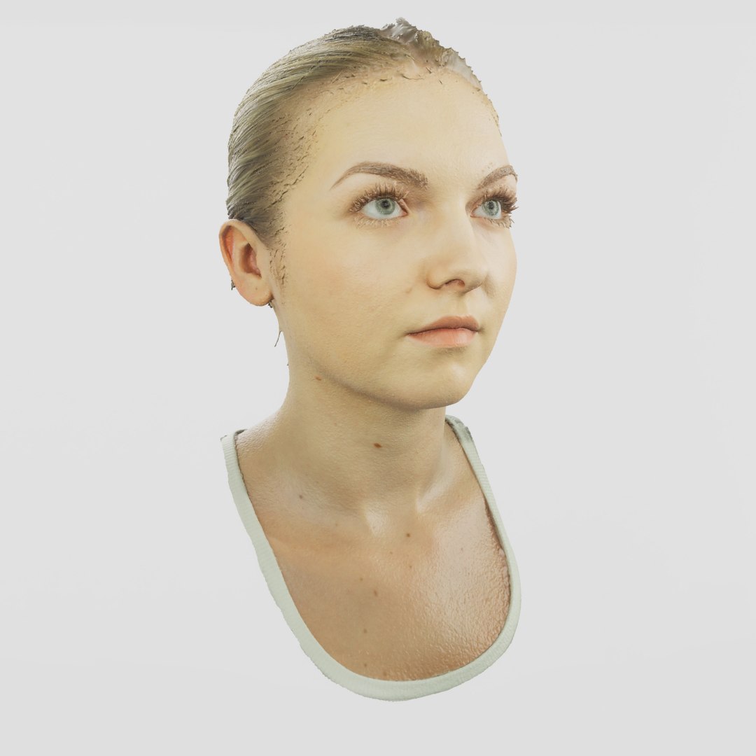 Female Face Scan 3D - TurboSquid 2104675
