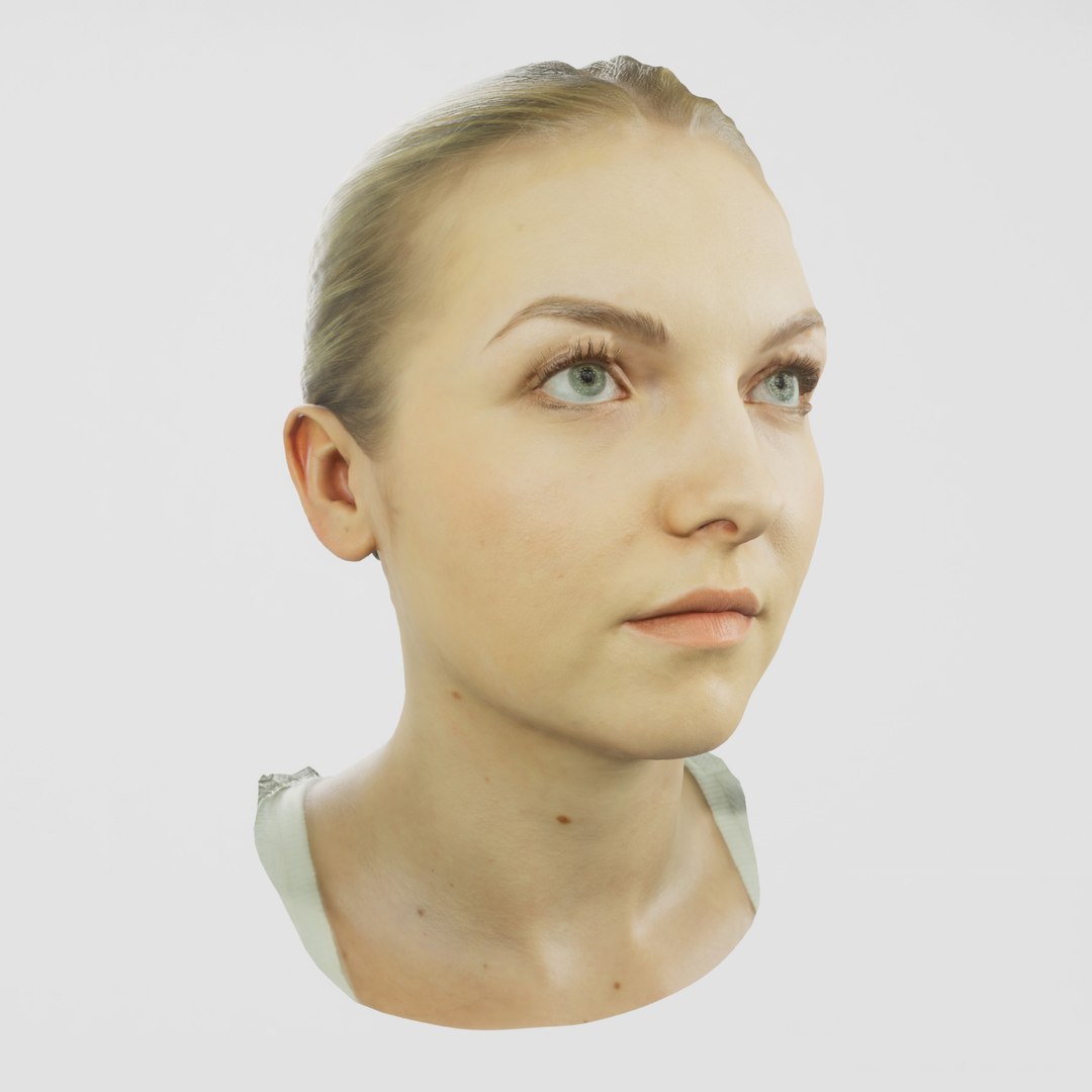 Female Face Scan 3D - TurboSquid 2104675