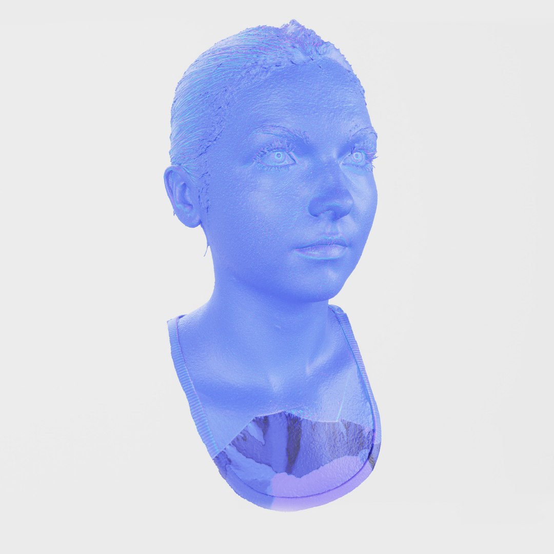 Female Face Scan 3D - TurboSquid 2104675