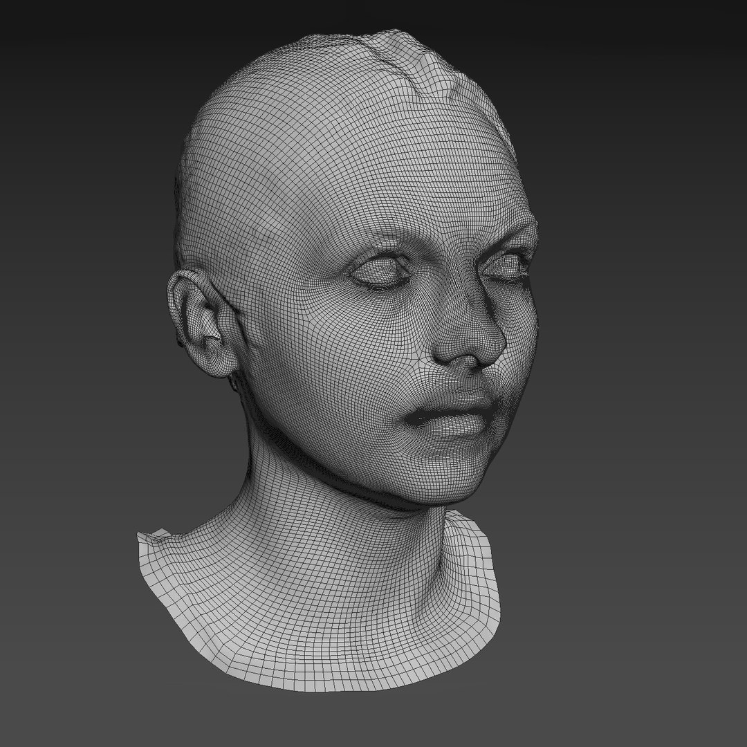 Female Face Scan 3D - TurboSquid 2104675
