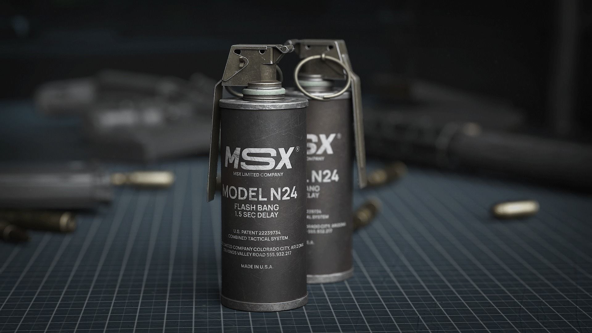 Game Ready N25 Stun Grenade VR AR Low-poly 3D Model - TurboSquid 2071422