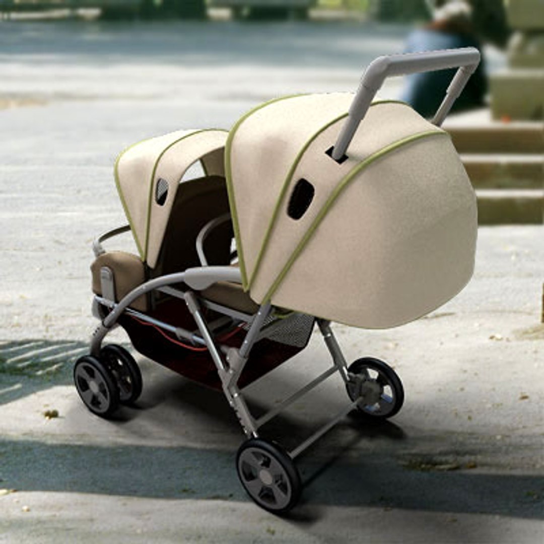 3d double stroller tandem model