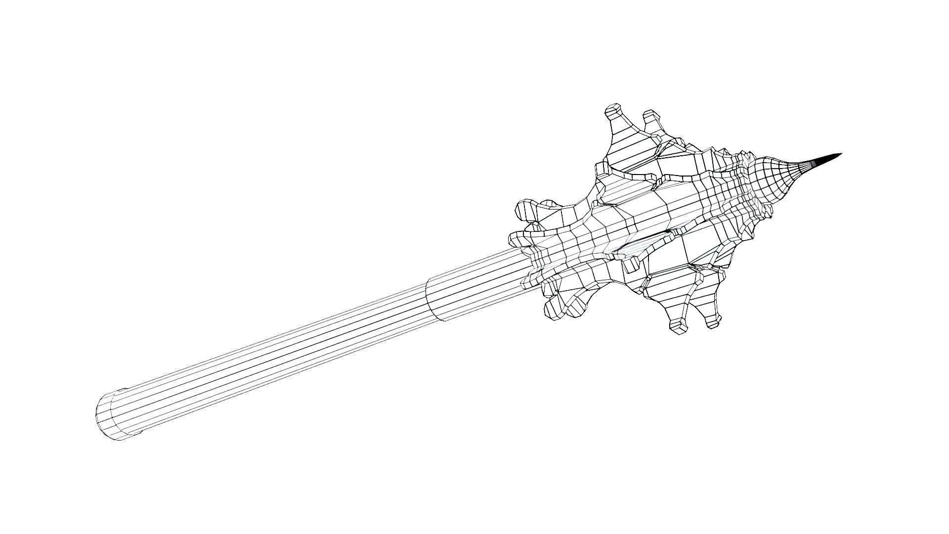 3D European 16th Century Sword Mace - TurboSquid 2133854
