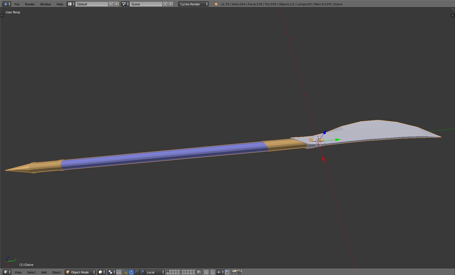 Glaive Weapon Rpg Model - TurboSquid 1264561