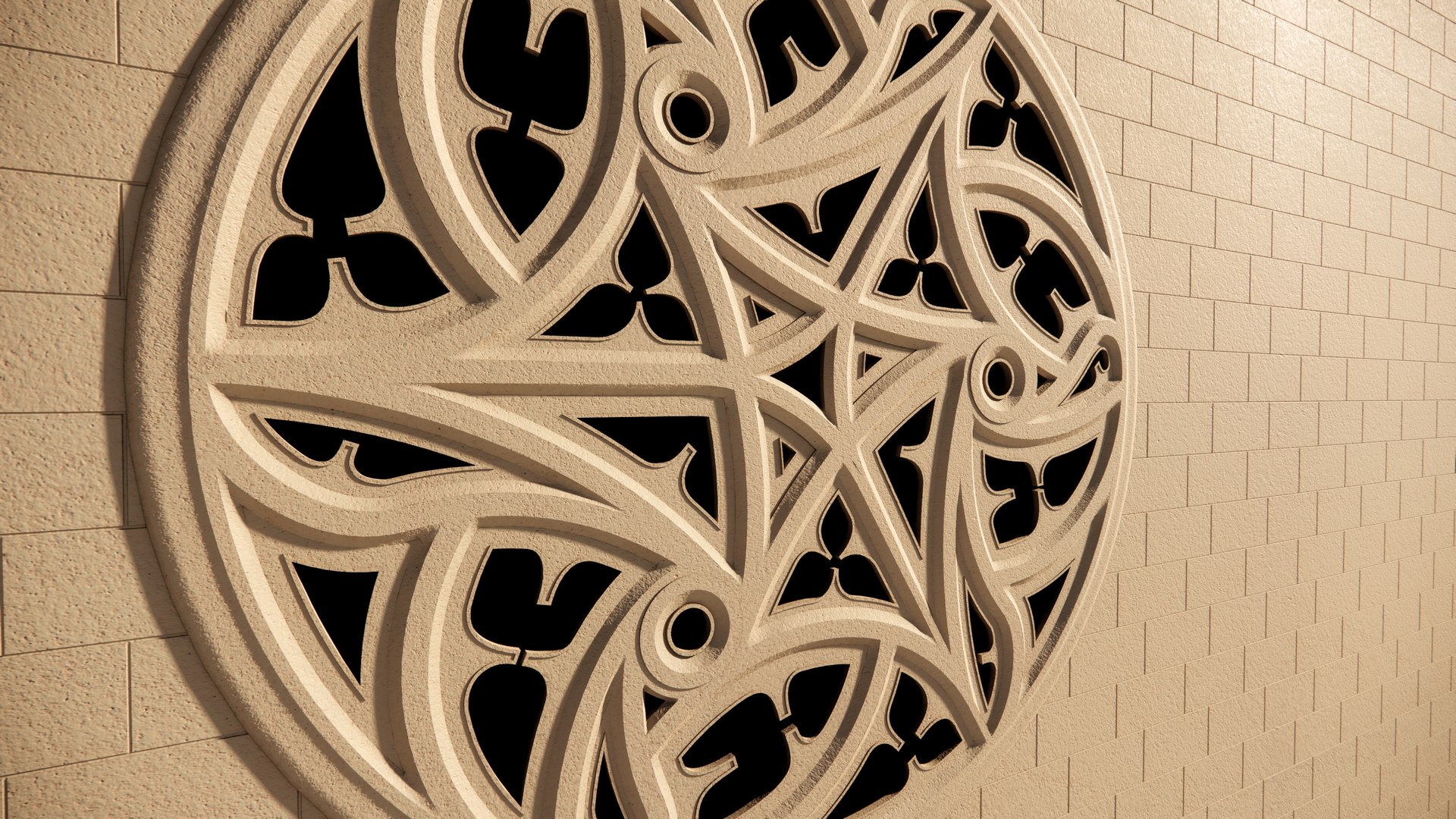 Rose Window 3D Model - TurboSquid 2109277