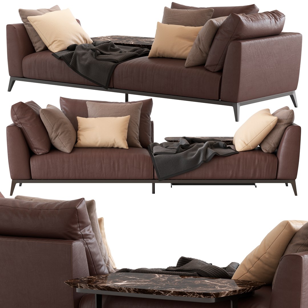 Flou Oliver Sofa Type4 3D Model - TurboSquid 2179044