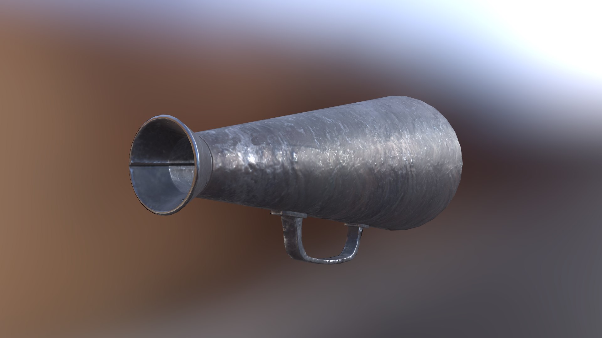 Old Metal Megaphone 3D model - TurboSquid 1802512