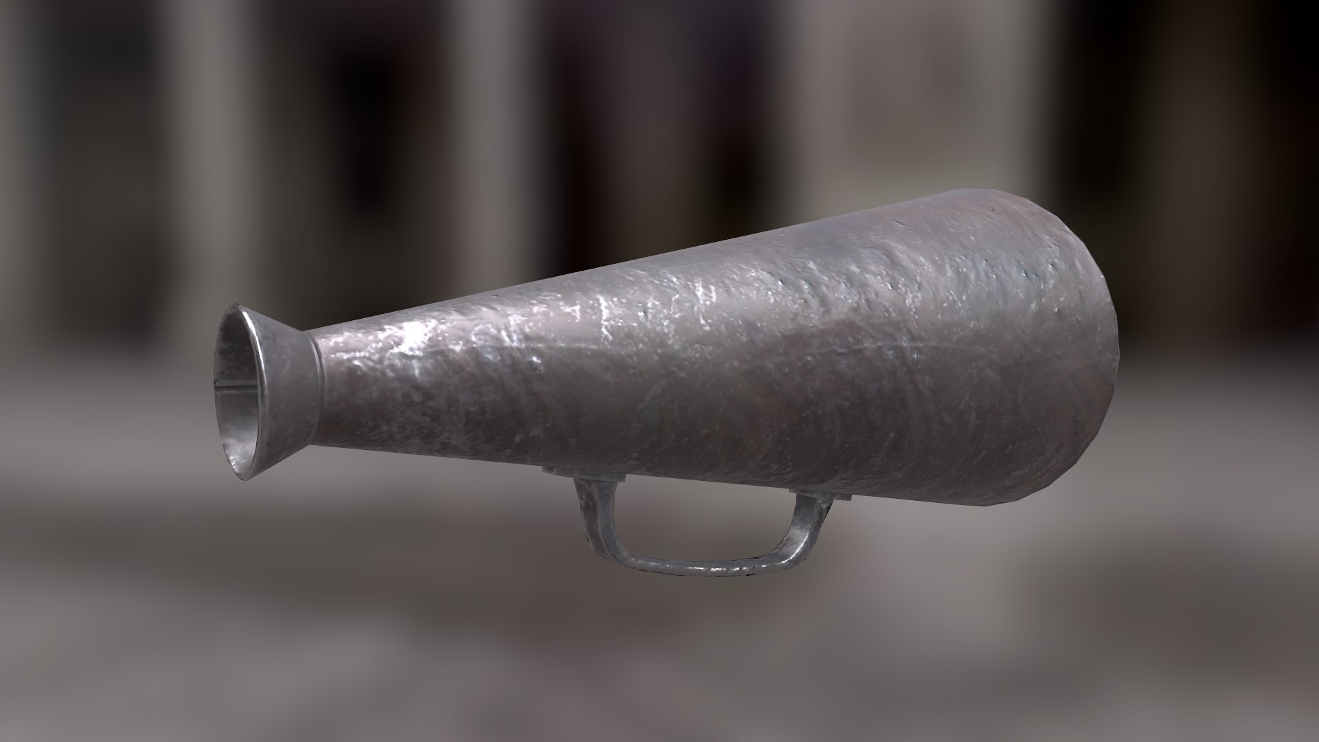 Old Metal Megaphone 3D model - TurboSquid 1802512