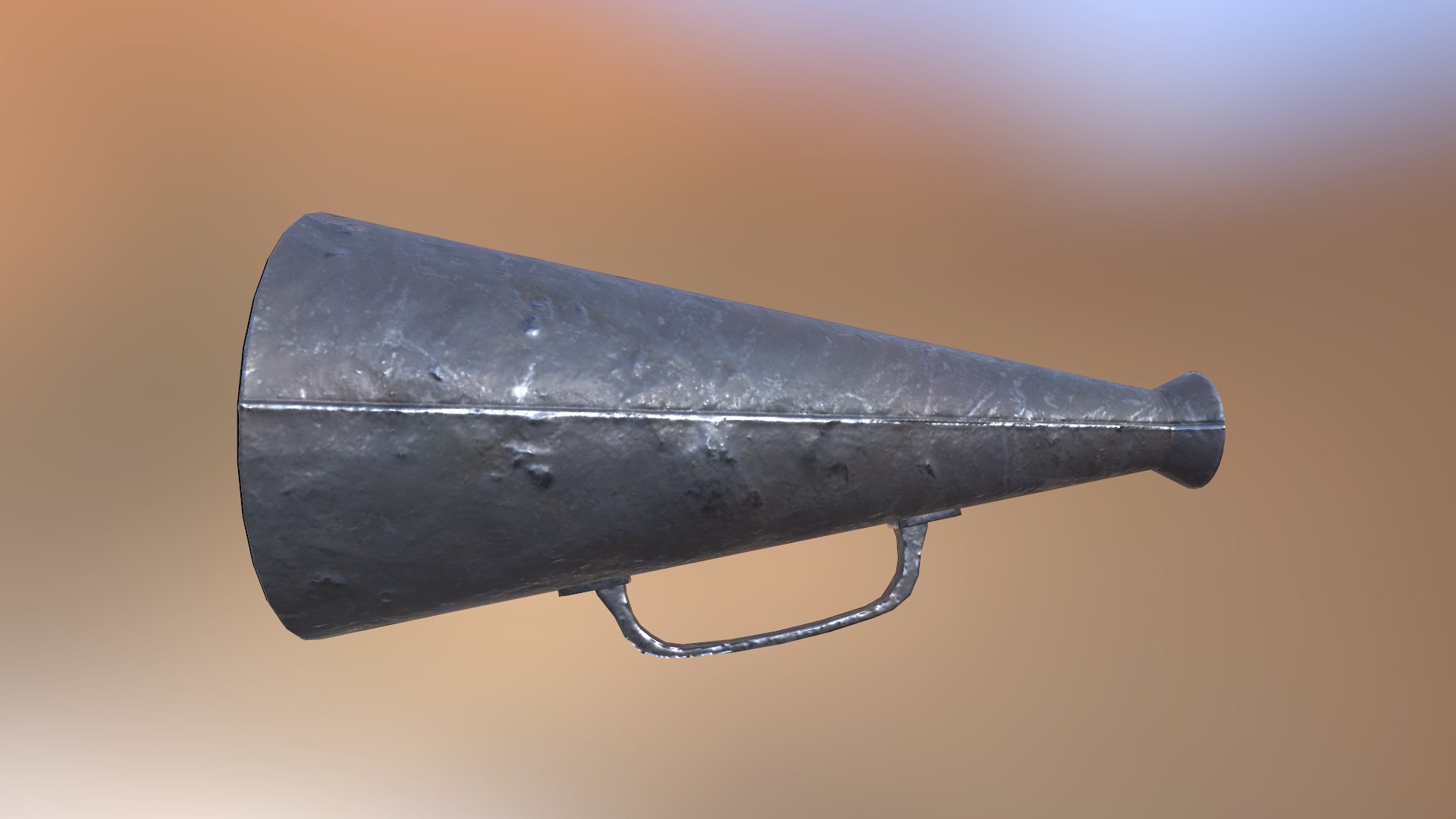 Old Metal Megaphone 3D model - TurboSquid 1802512