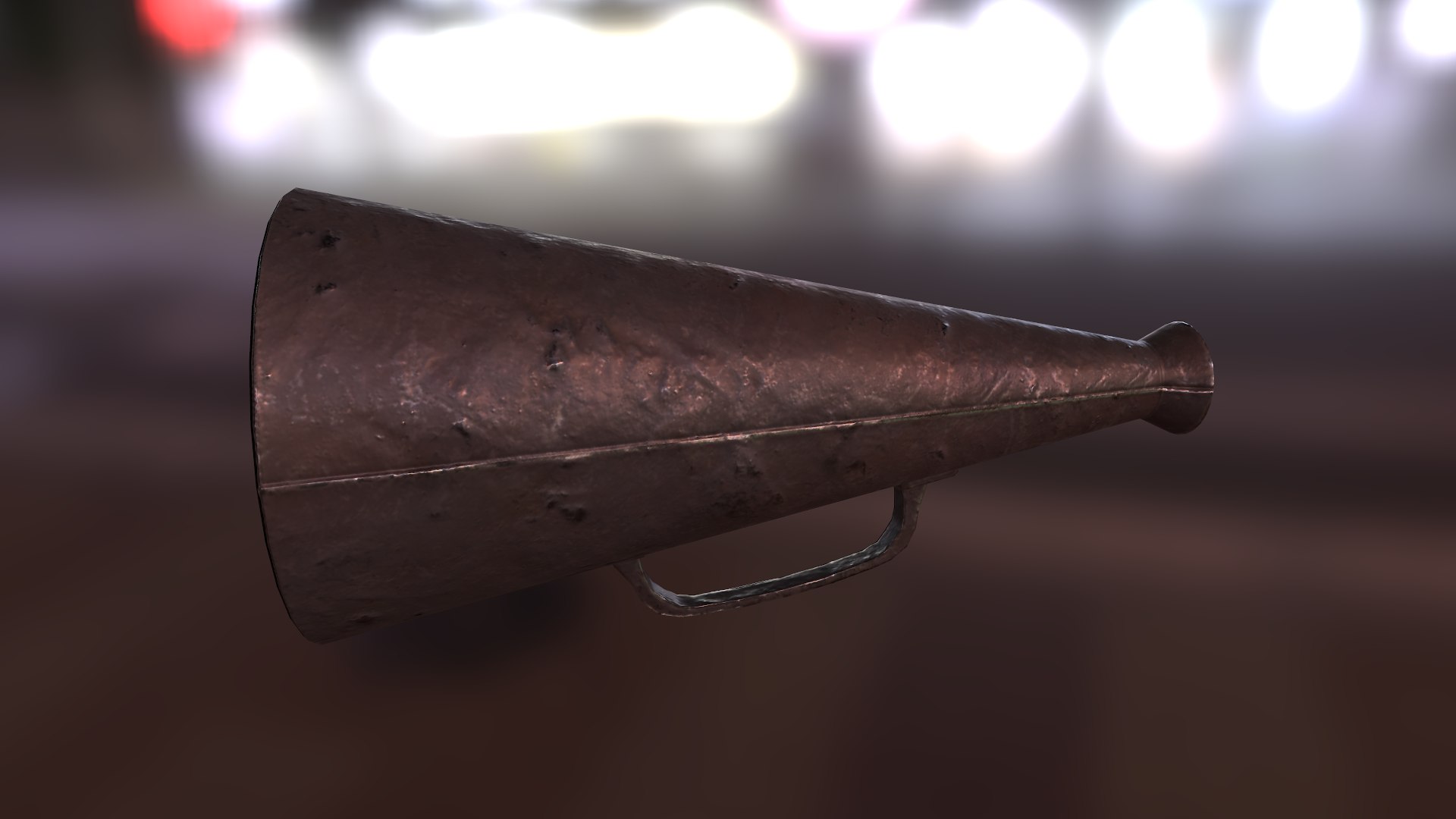 Old Metal Megaphone 3D model - TurboSquid 1802512