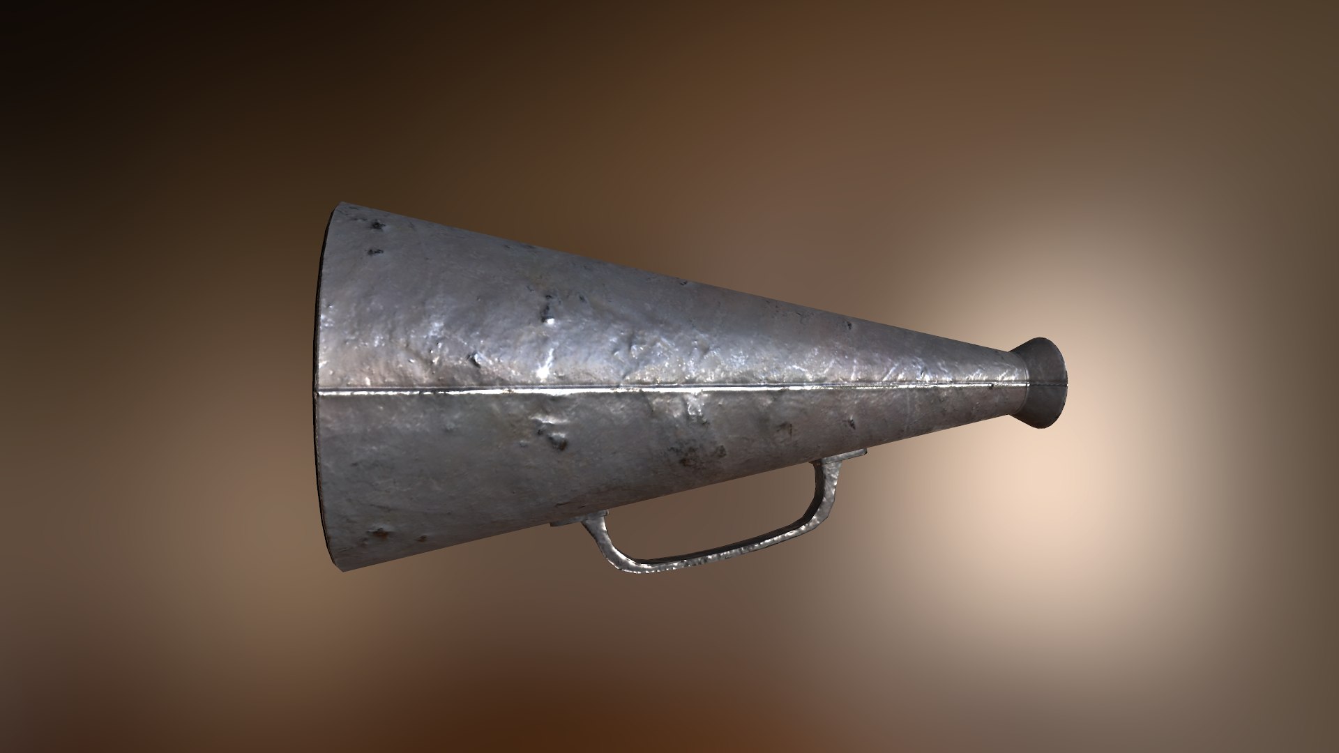 Old Metal Megaphone 3D model - TurboSquid 1802512