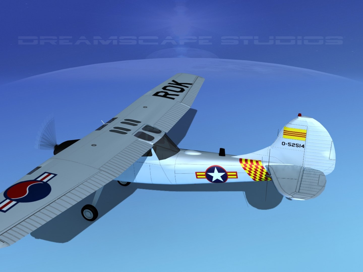 3D Propeller Cessna O-1e Bird Dog - TurboSquid 1202451