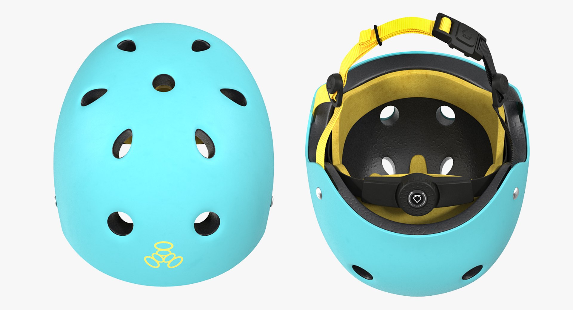 3D Blue Skate Helmet - TurboSquid 1346258