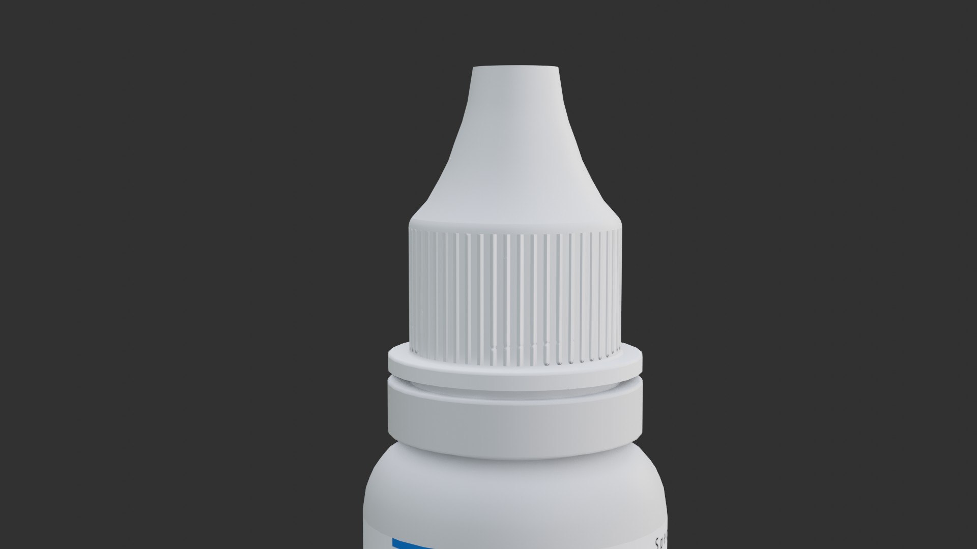 EyeDrop Bottle Singel Bottle And Removable Cap Customizable Texture PSd ...