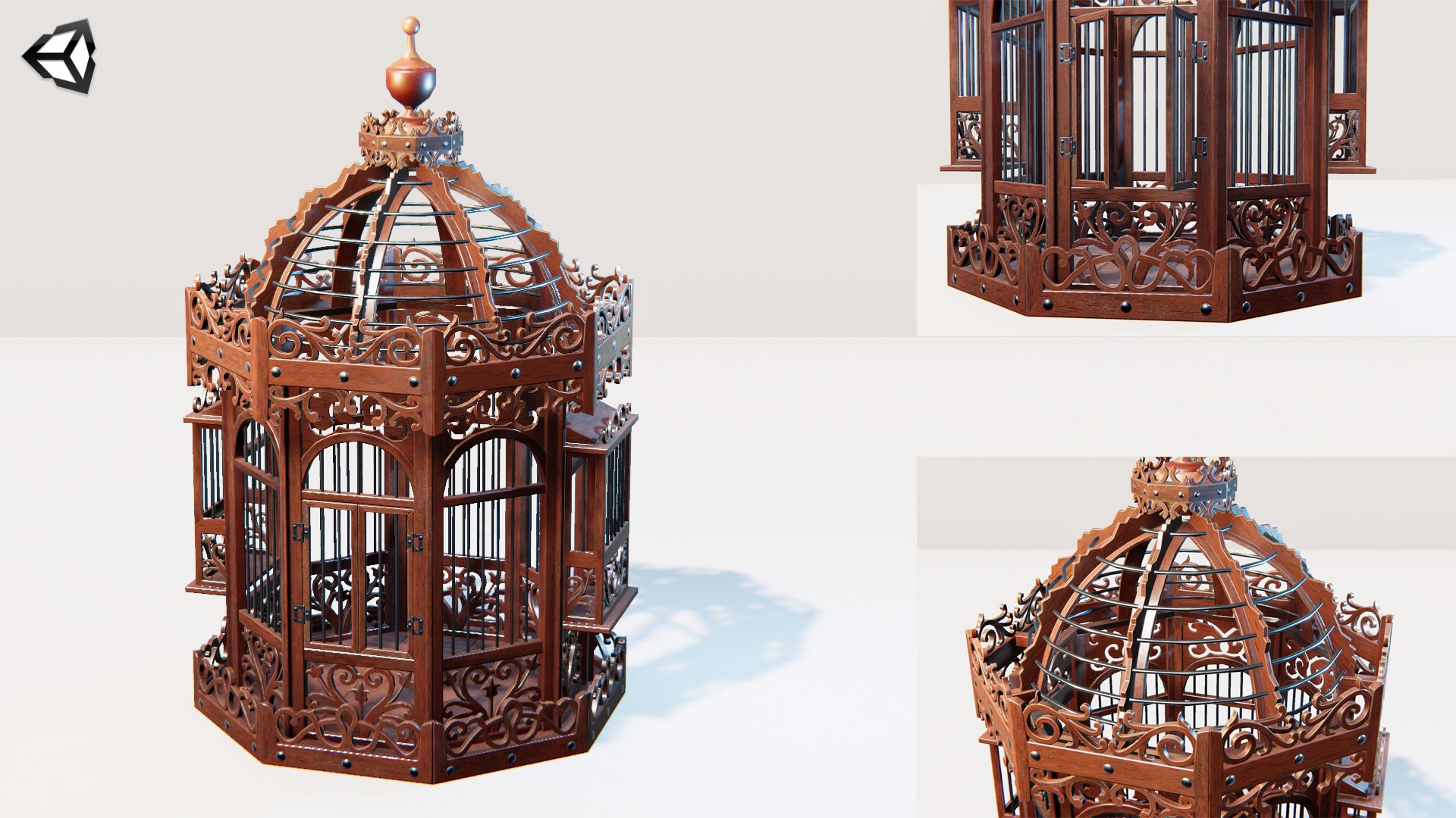 Birdcage Wooden 3D - TurboSquid 2185651